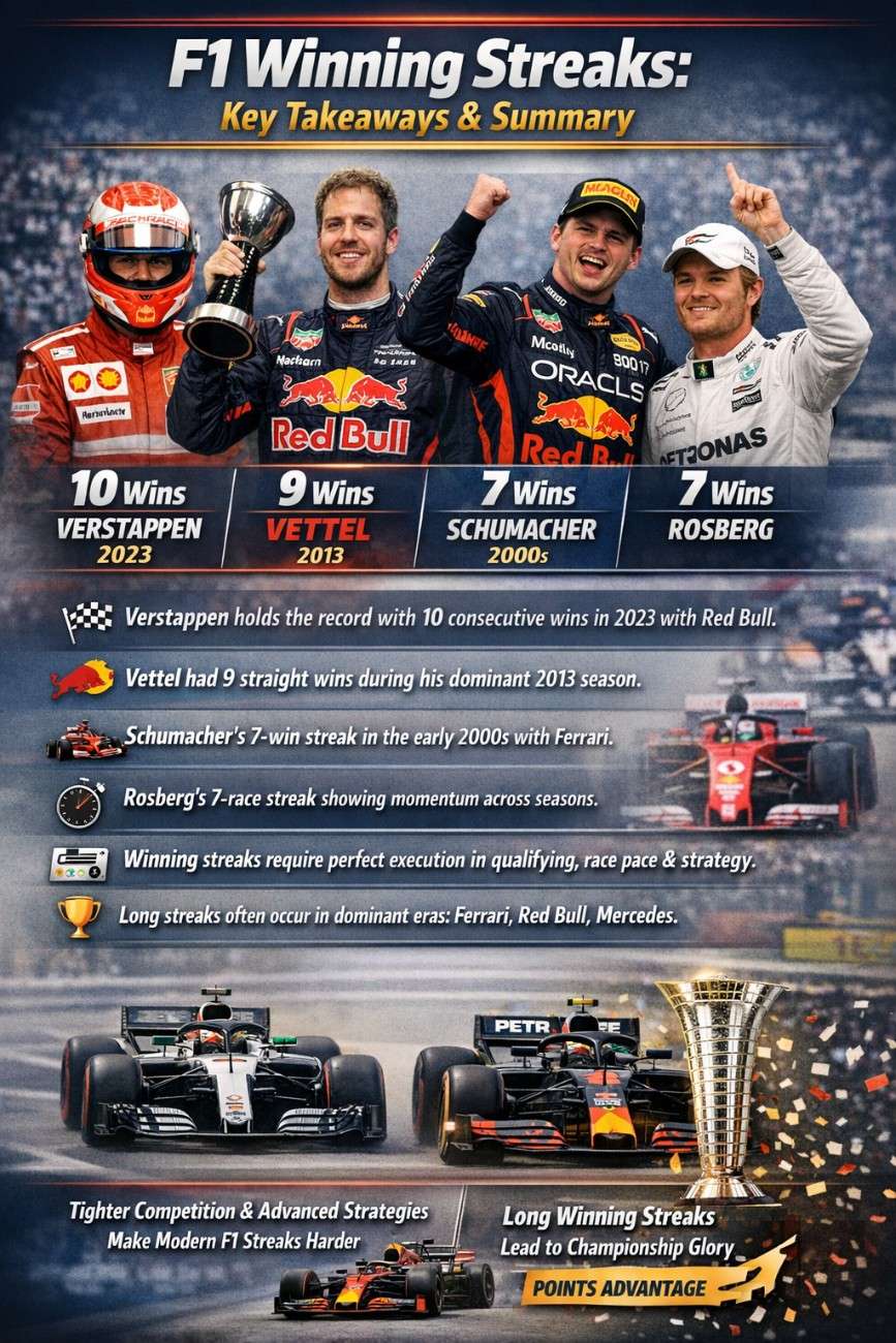F1 Longest Win Streaks: Career and Seasonal Victory Records in Formula ...