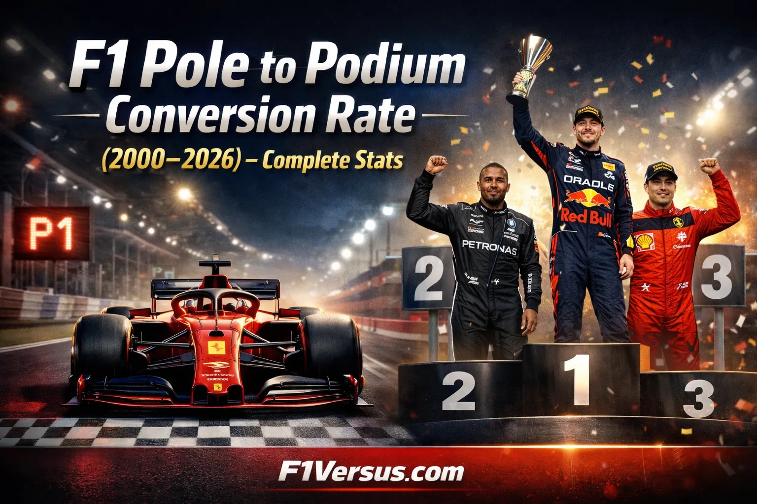 F1 Pole to Podium Conversion Rate (2000–2026) – Complete Stats ...